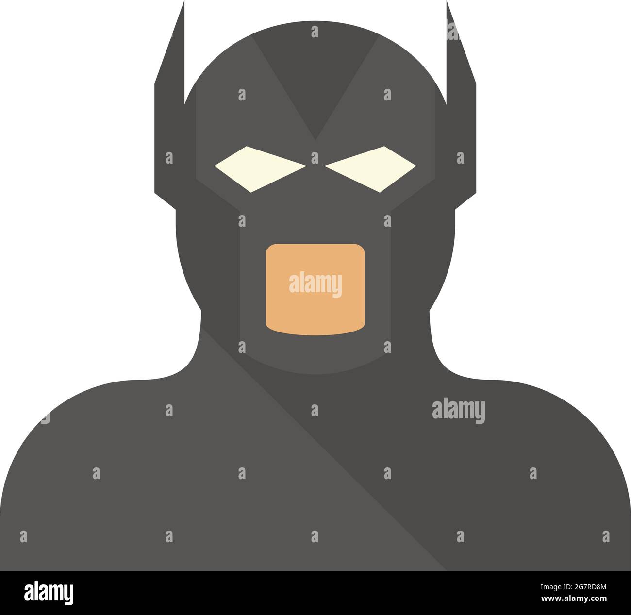 Movie superhero icon. Flat illustration of movie superhero vector icon ...