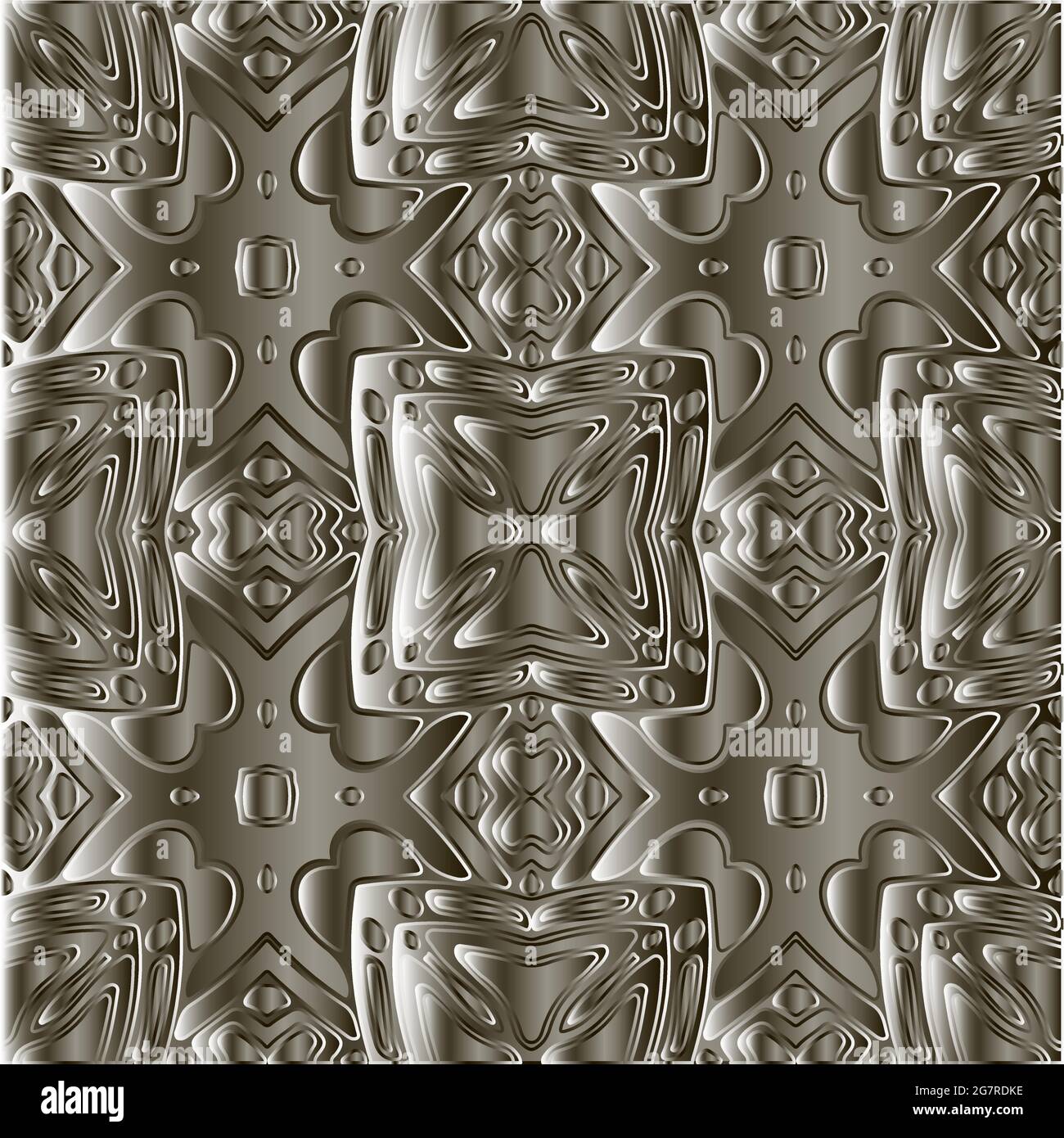 Steel Metallic Gradient With A Repeating Pattern Abstract Metallic Background Stock Vector