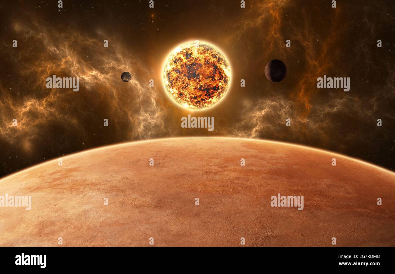 Exoplanet red dwarf hi-res stock photography and images - Alamy