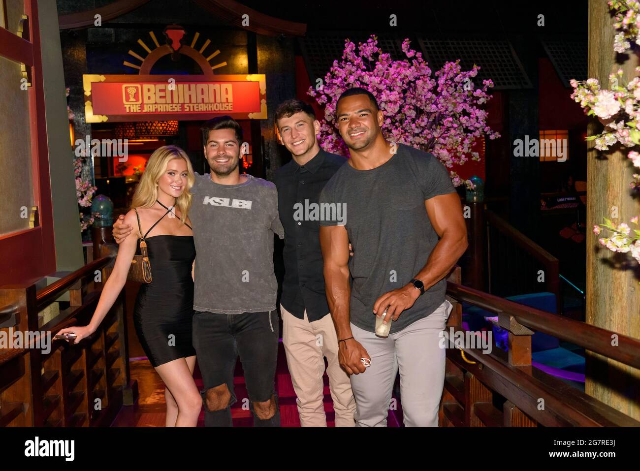 Las Vegas, NV, USA. 15th July, 2021. Hannah Godwin, Dylan Barbour ...