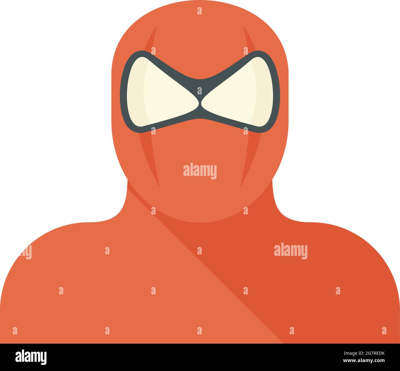 Spider superhero icon. Flat illustration of spider superhero vector ...