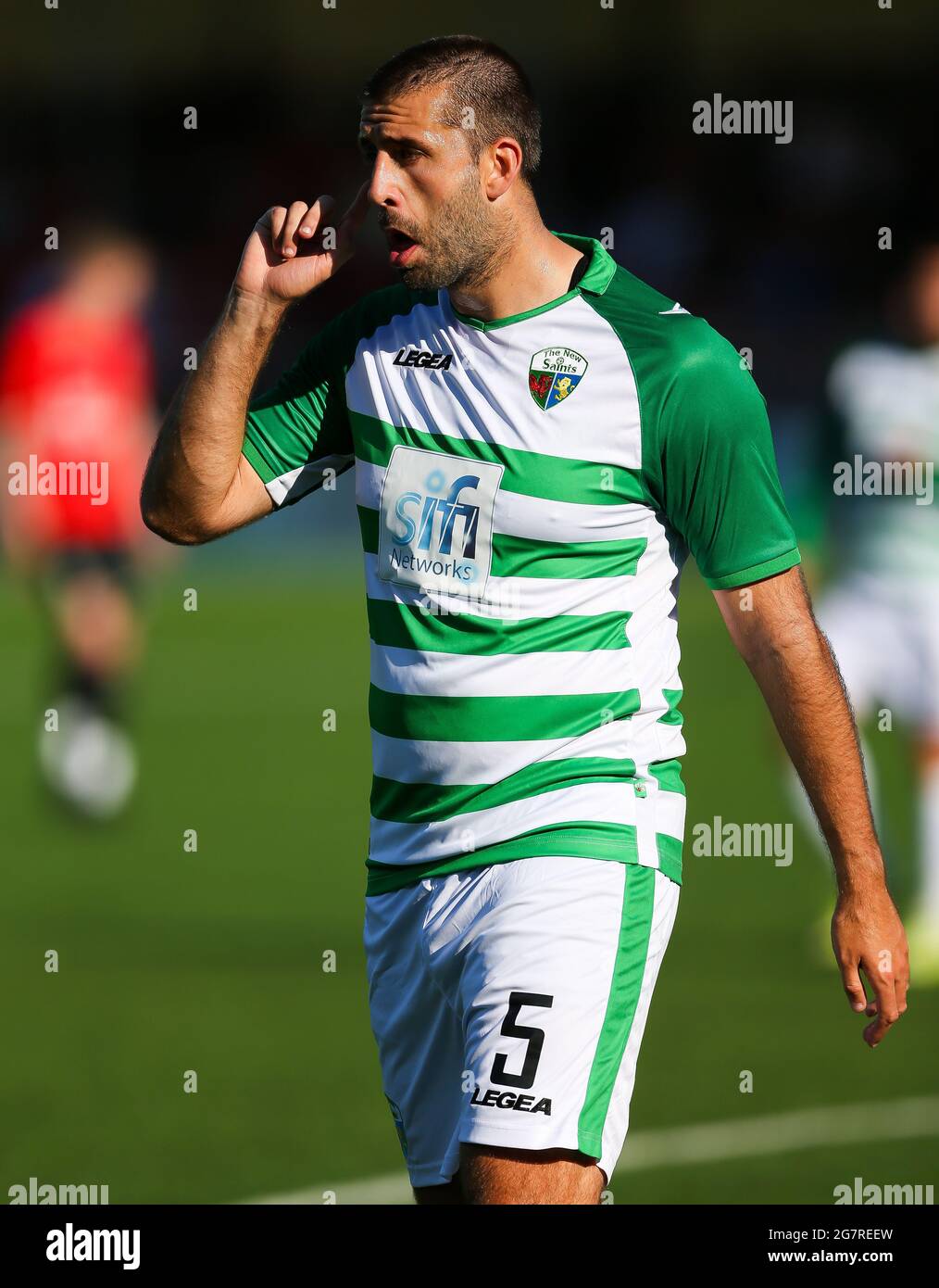 The New Saints’ Ryan Astles during the UEFA Europa Conference League ...