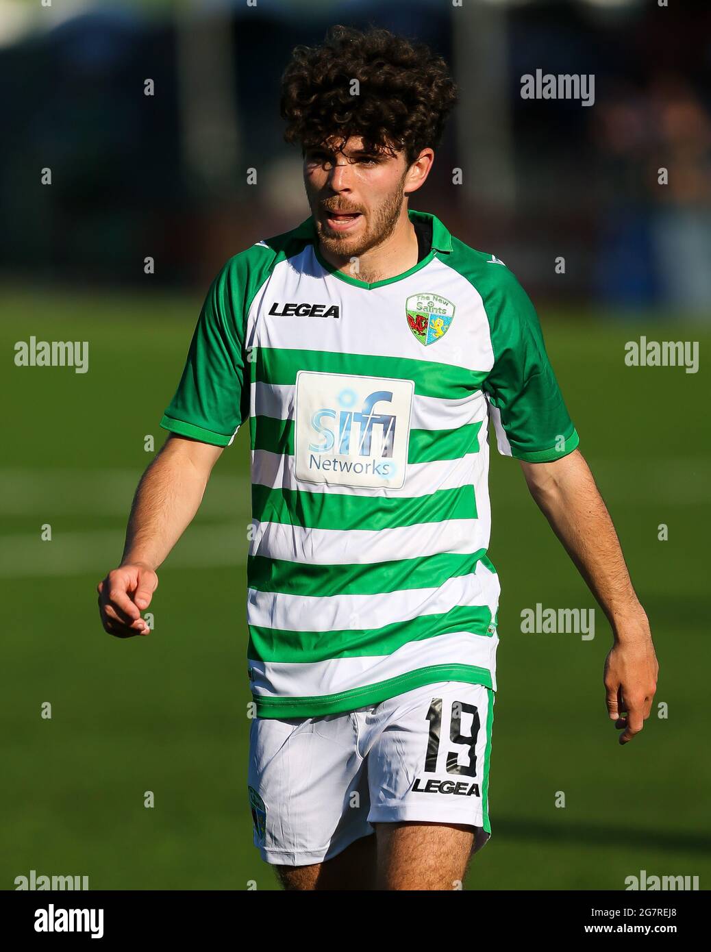 The New Saints'€™ Ben Clark during the UEFA Europa Conference League ...