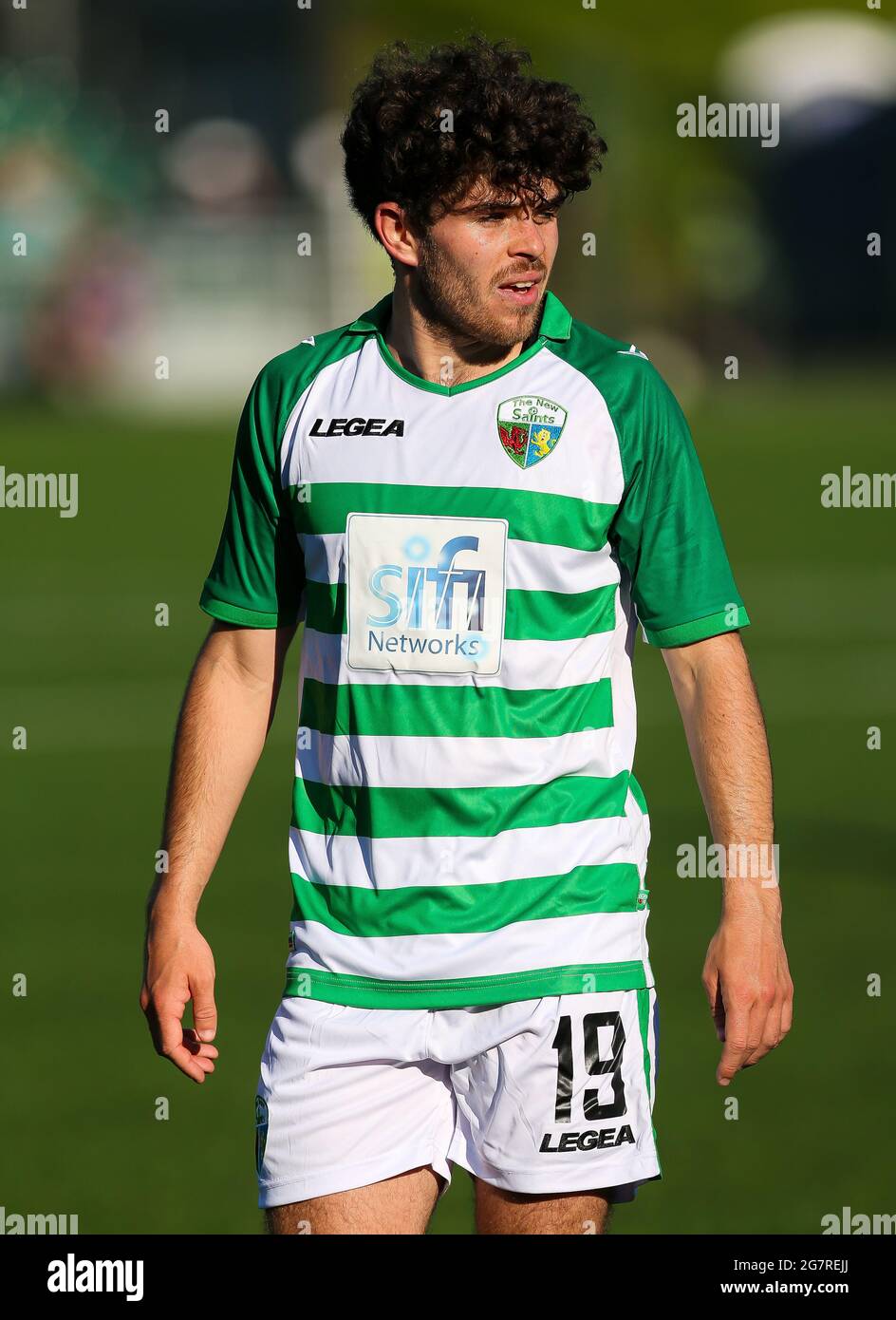 The New Saints'€™ Ben Clark during the UEFA Europa Conference League ...