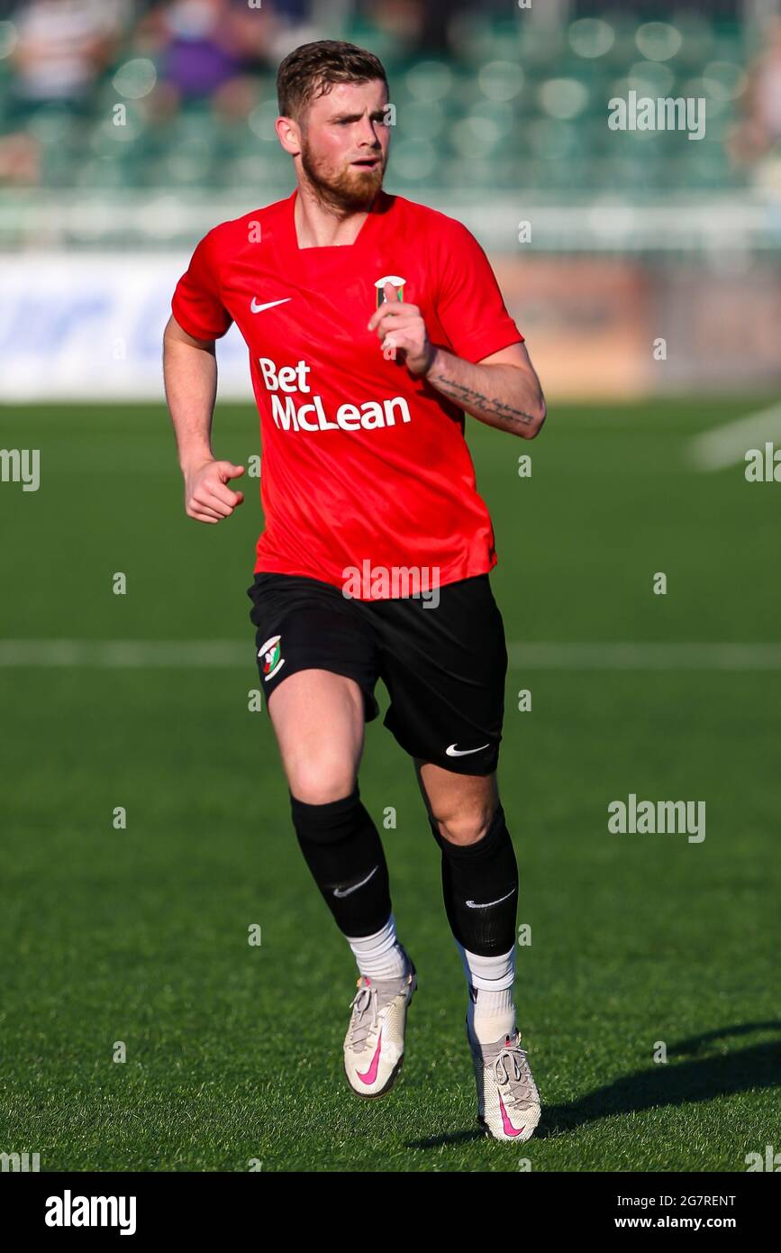 Glentoran's Rory Donnelly during the UEFA Europa Conference League ...
