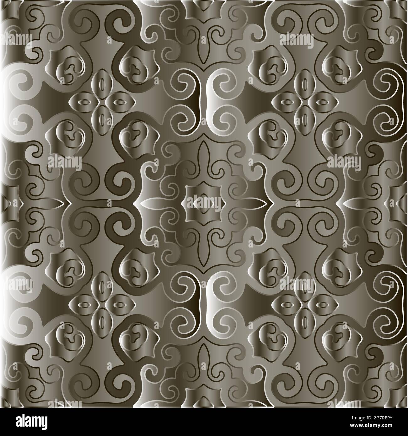 Steel Metallic Gradient With A Repeating Pattern Abstract Metallic Background Stock Vector