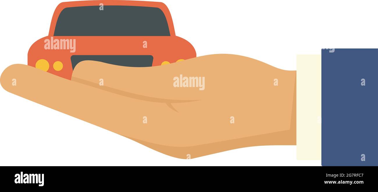 Car leasing icon. Flat illustration of car leasing vector icon isolated ...