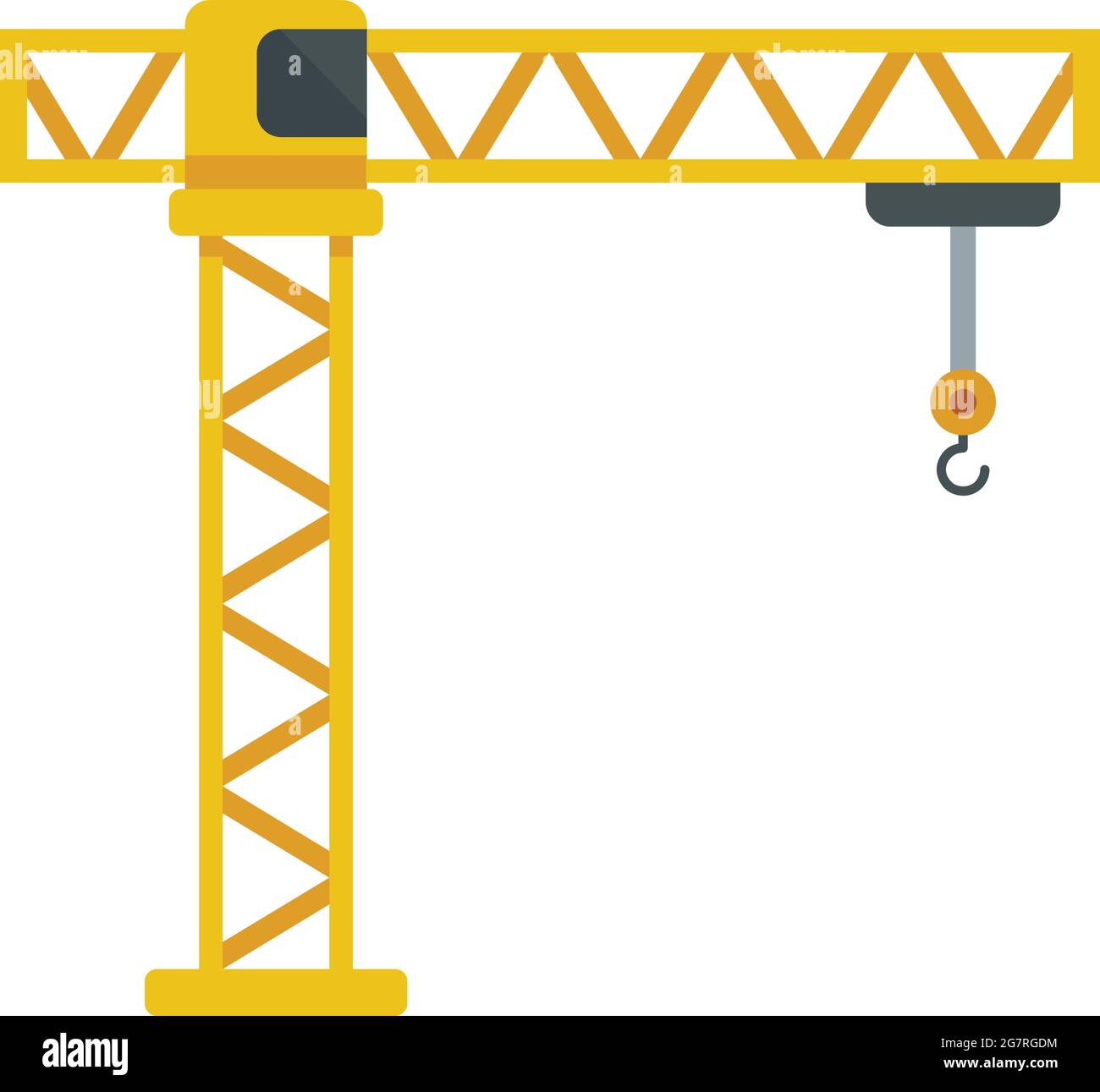 Load crane icon. Flat illustration of load crane vector icon isolated ...