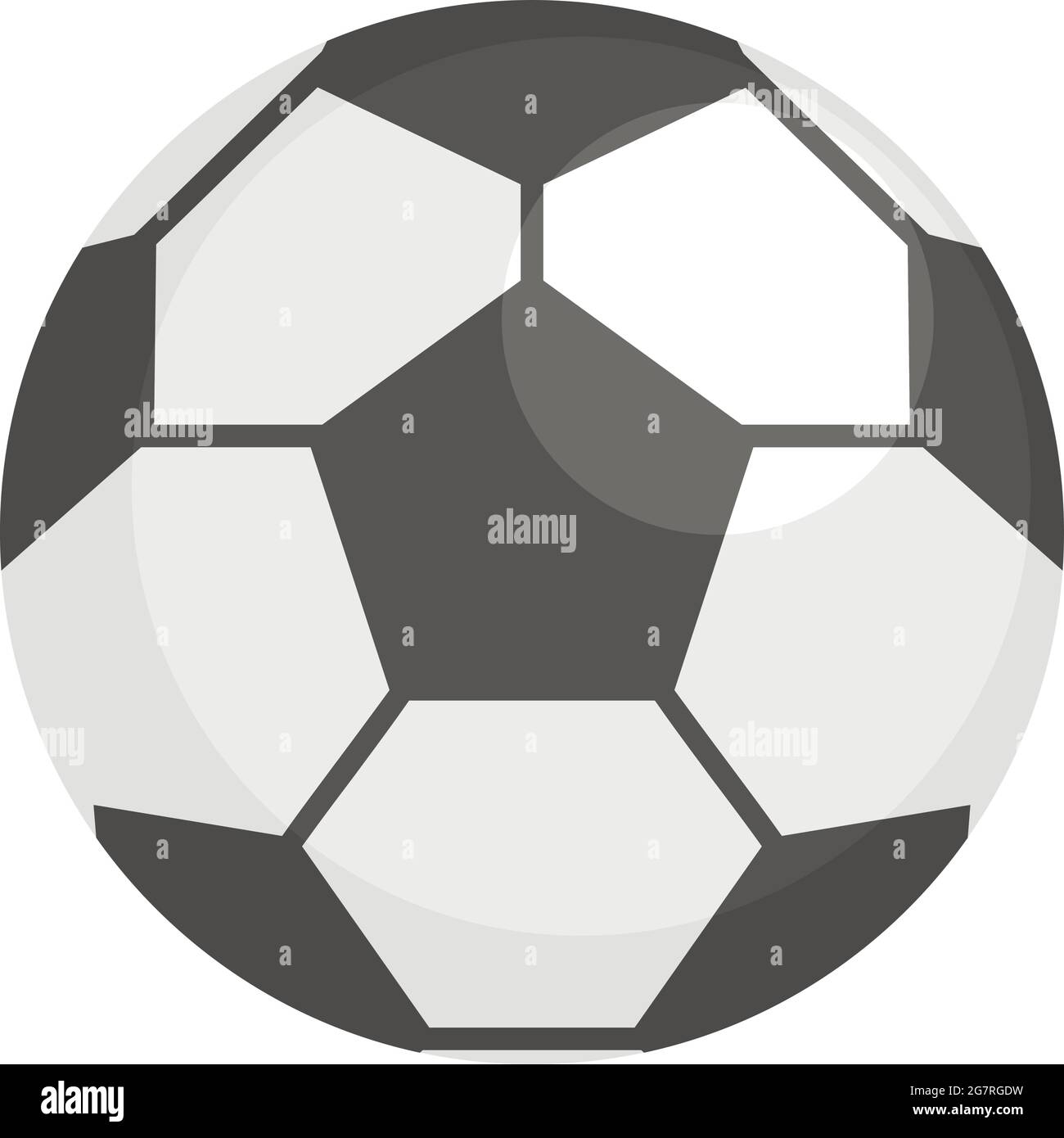 Soccer ball icon. Flat illustration of soccer ball vector icon isolated ...