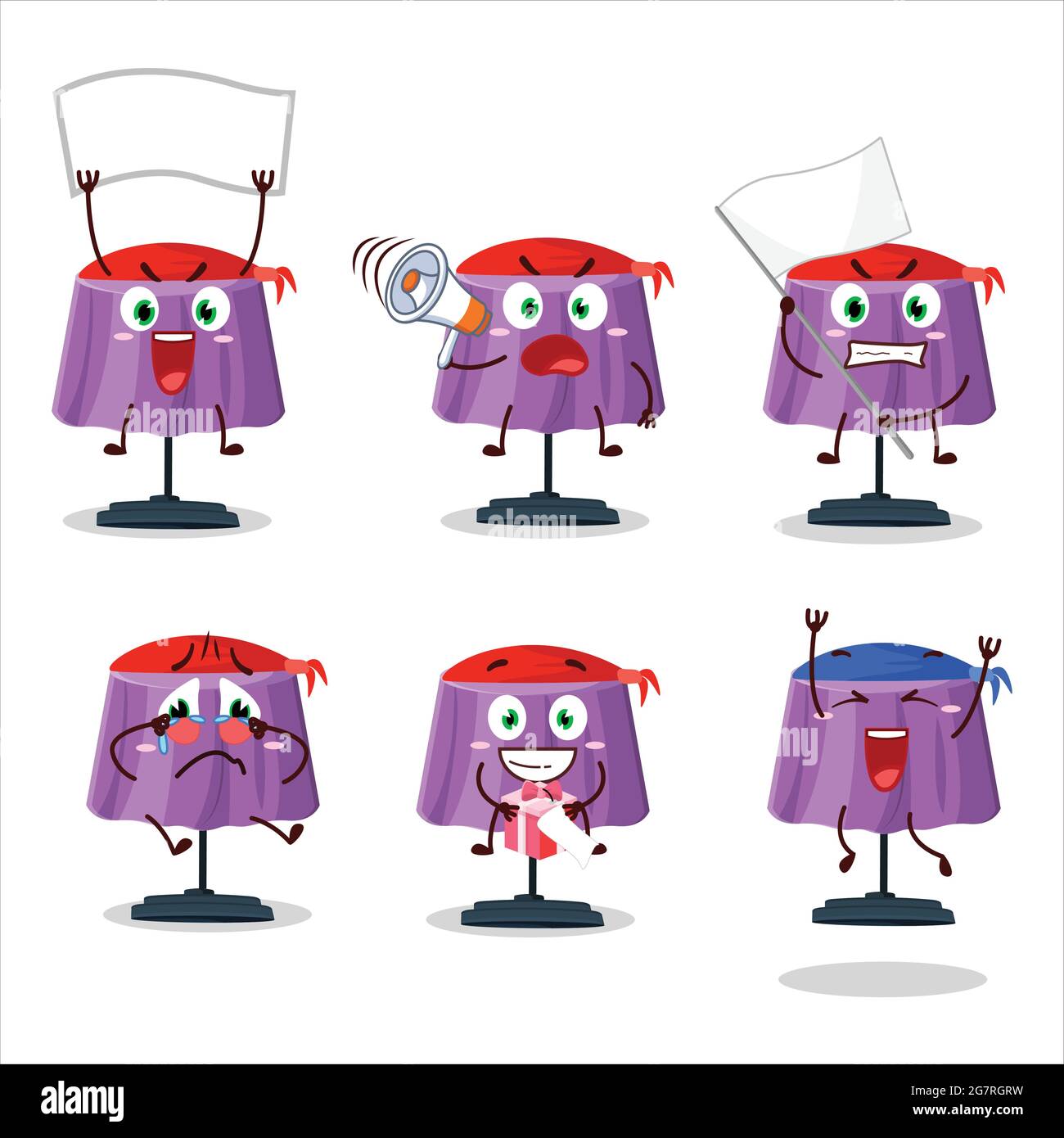 Mascot design style of magic desk lamp character as an attractive ...