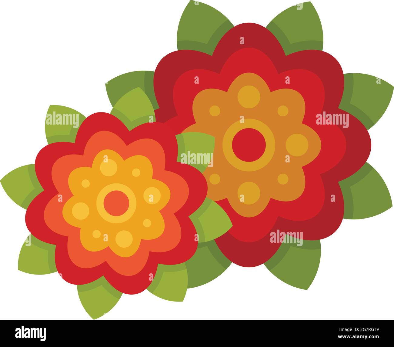 Mexican flowers icon. Flat illustration of mexican flowers vector icon ...