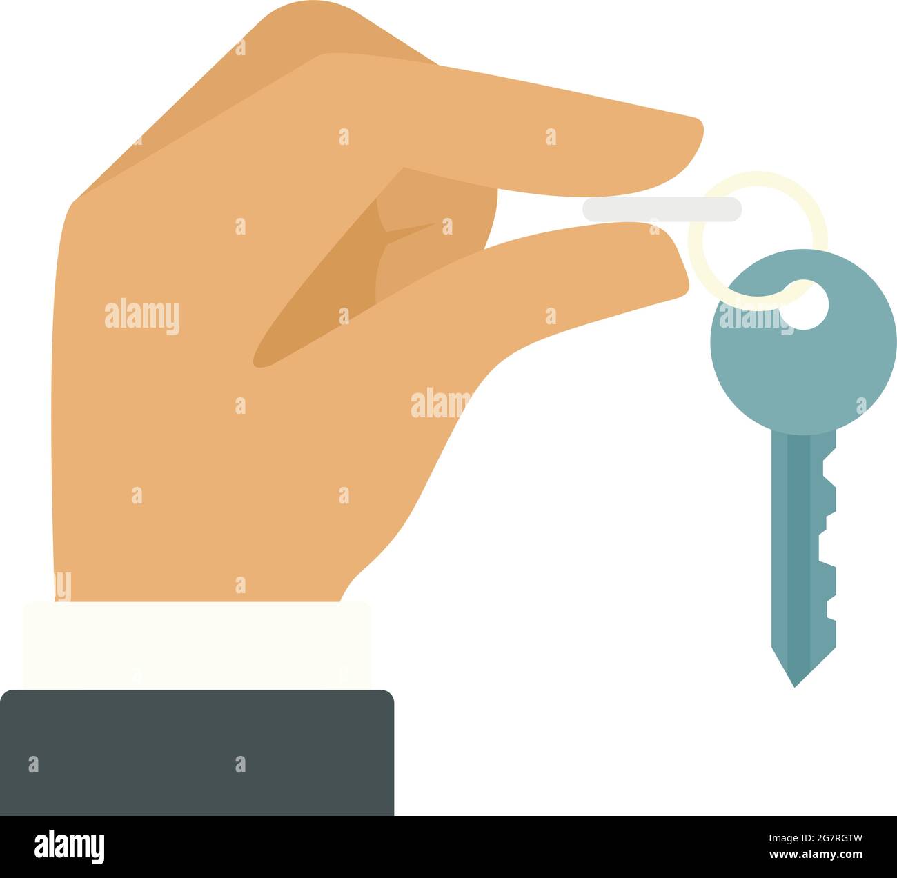 Lease house keys icon. Flat illustration of lease house keys vector ...