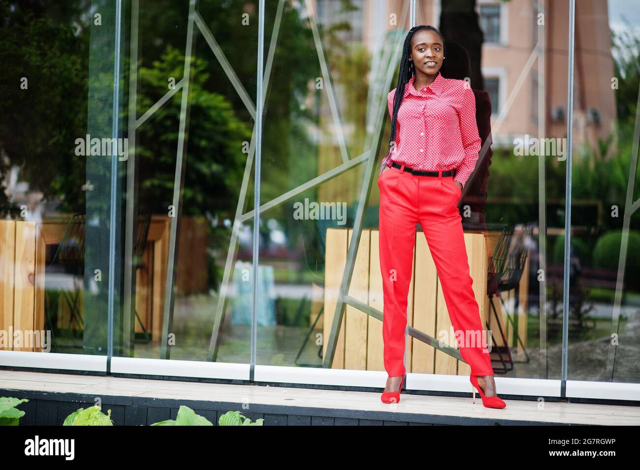 Pretty braids business african american lady bright bossy person ...