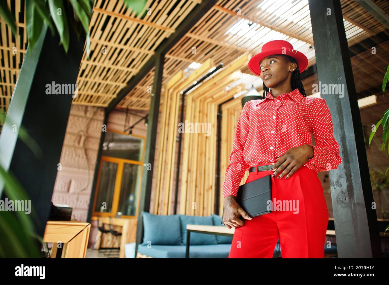 Pretty braids business african american lady bright bossy person ...