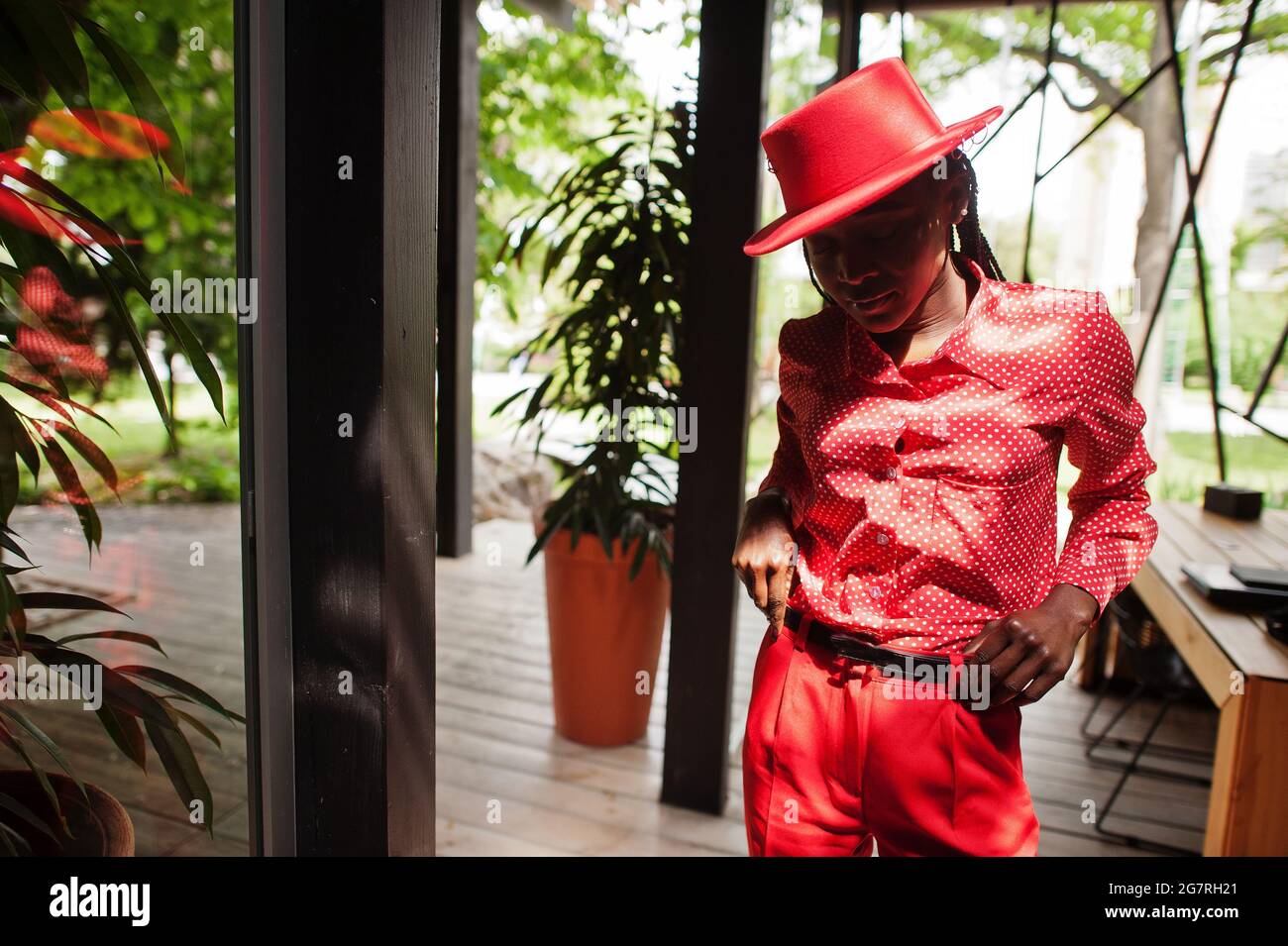 Pretty braids business african american lady bright bossy person ...