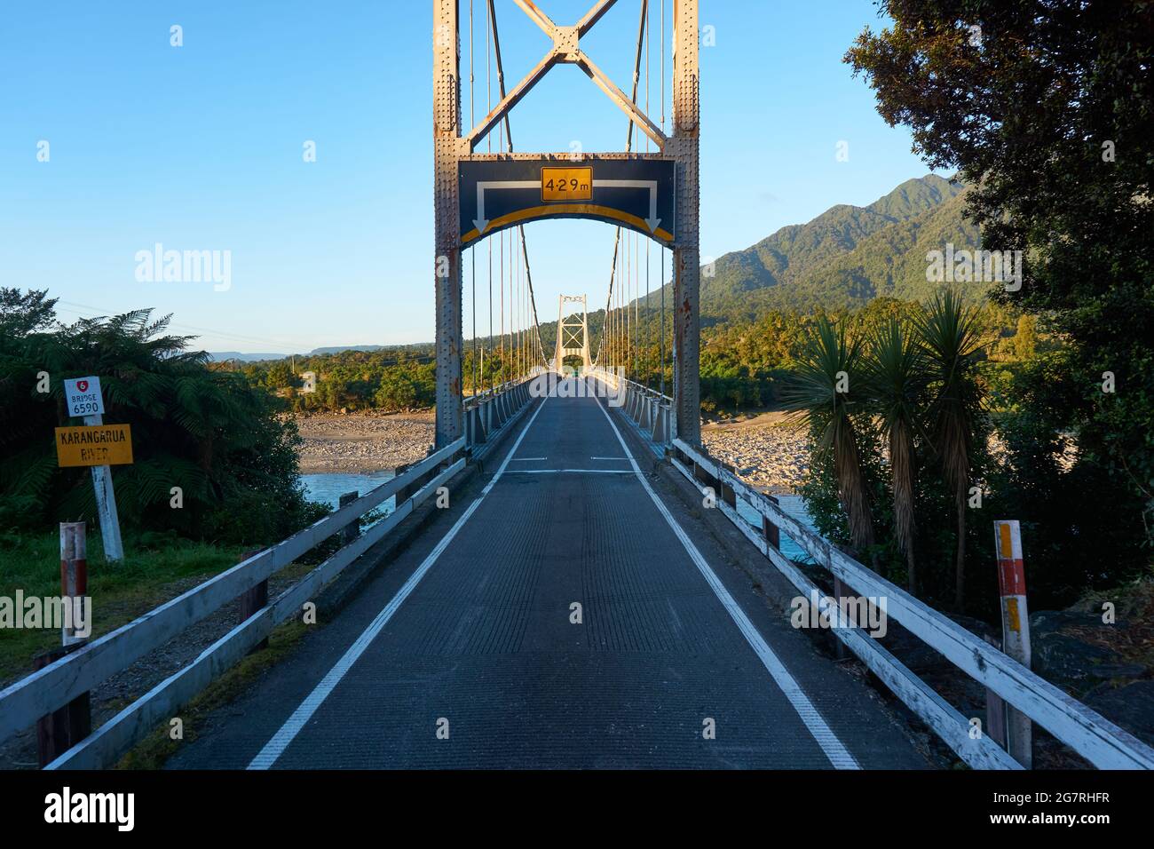 Karangarua River Bridge Stock Photo - Alamy