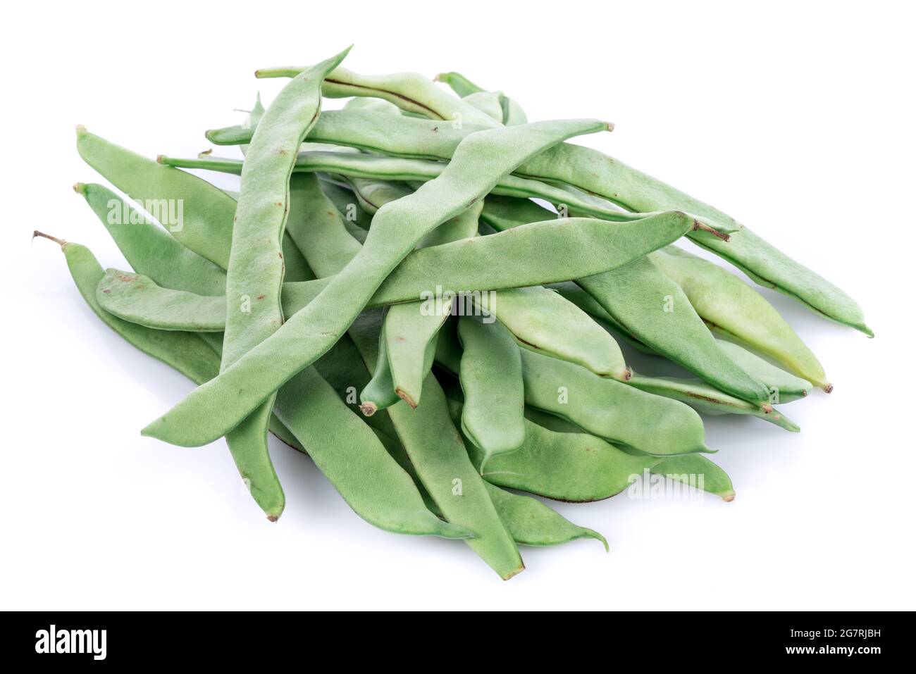 Flat green beans Cut Out Stock Images & Pictures - Alamy