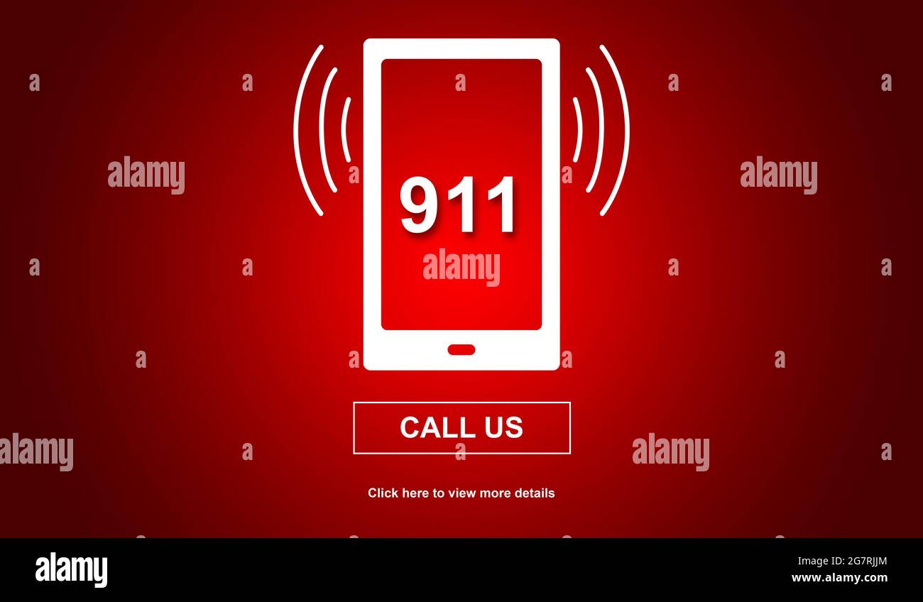 Concept of emergency with 911 number Stock Photo - Alamy