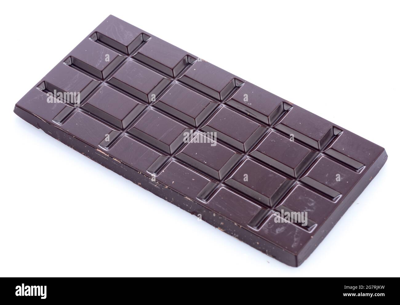 Chocolate bar, isolated on white Stock Photo - Alamy
