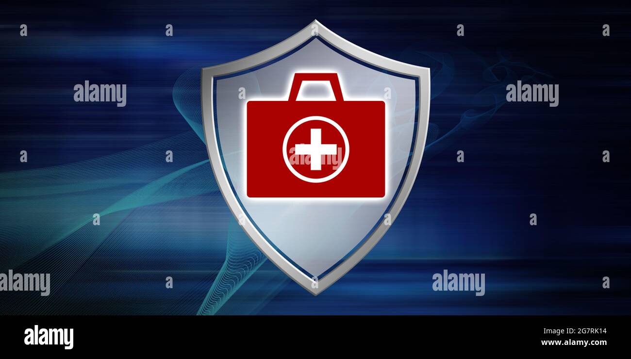 Illustration of a health protection concept Stock Photo - Alamy