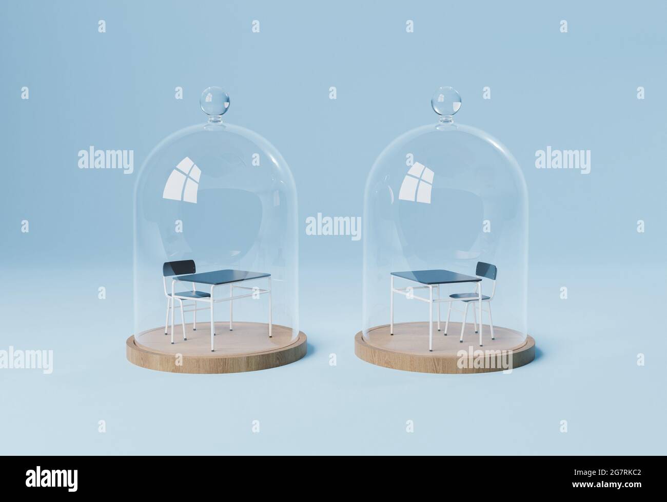 Distancing isolation concept dome hi-res stock photography and images ...