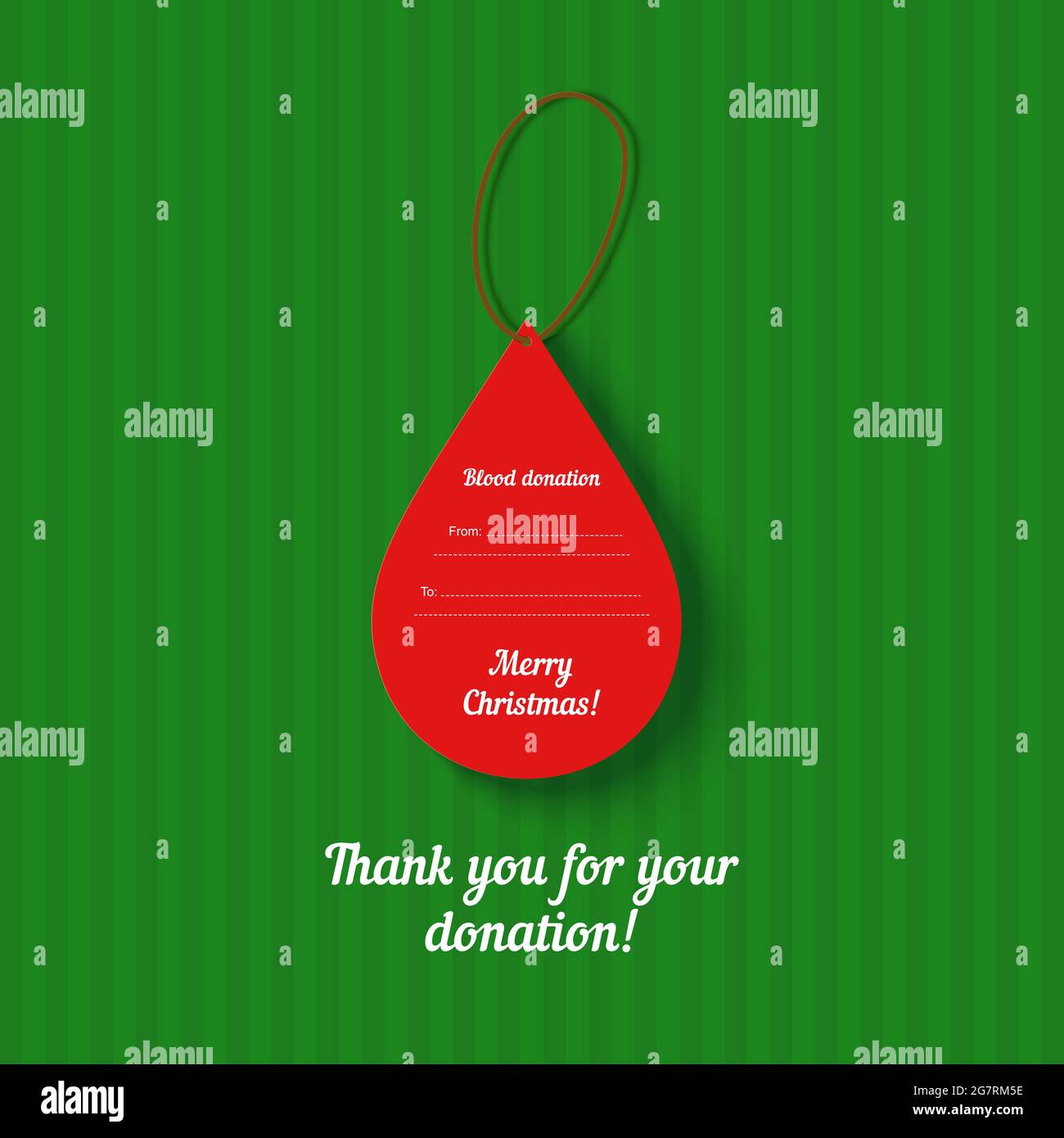 Red drop of blood donation in paper cut style. Blood donor data card ...