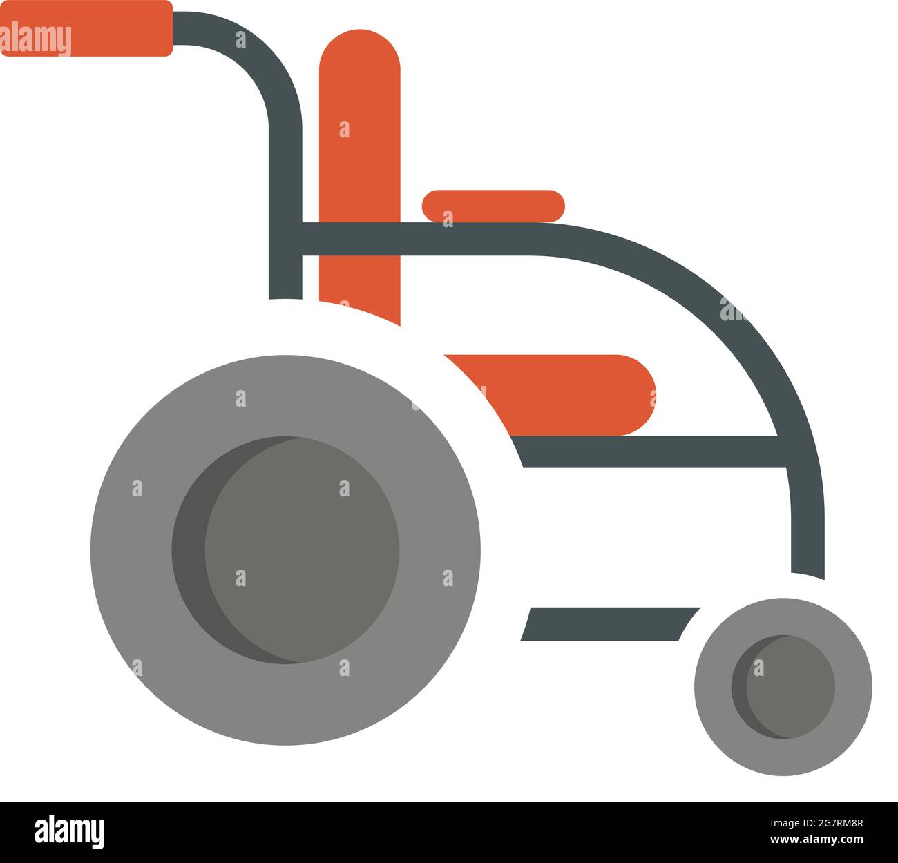 Invalid wheelchair icon. Flat illustration of invalid wheelchair vector ...