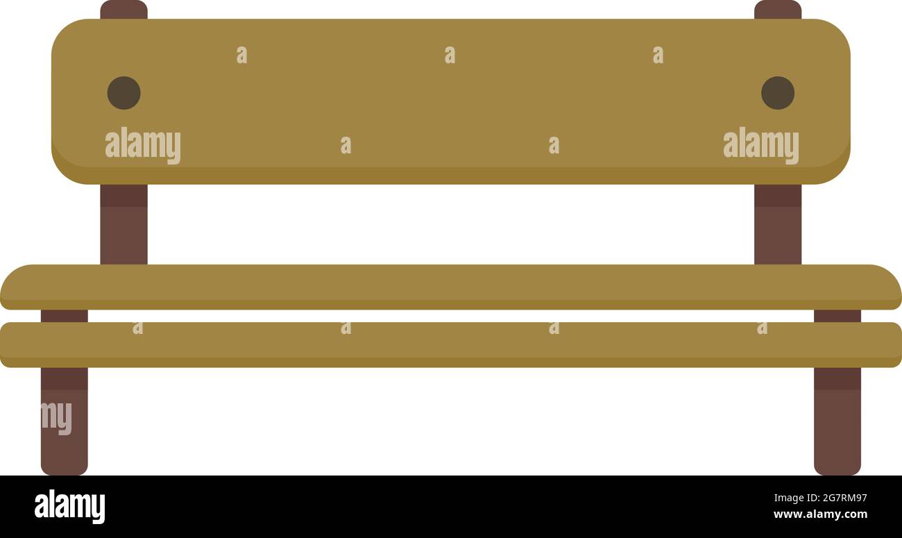 Seat bench icon. Flat illustration of seat bench vector icon isolated ...