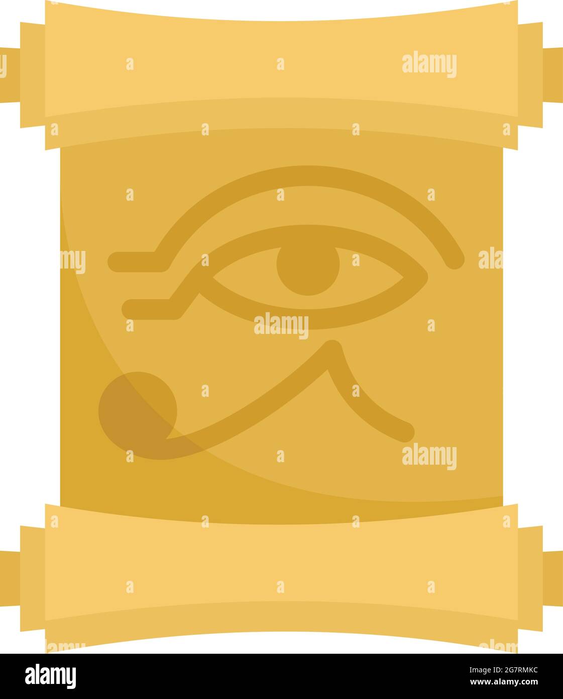 Egypt papyrus icon. Flat illustration of Egypt papyrus vector icon ...