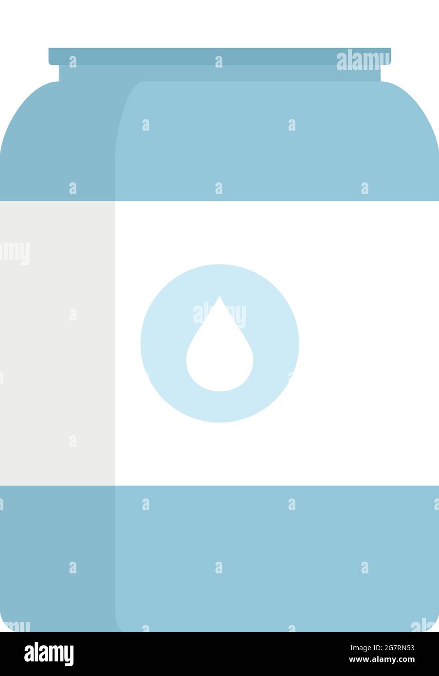 Milk jar icon. Flat illustration of milk jar vector icon isolated on ...