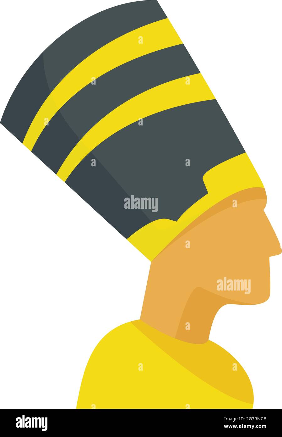 Egypt pharaoh icon. Flat illustration of Egypt pharaoh vector icon ...