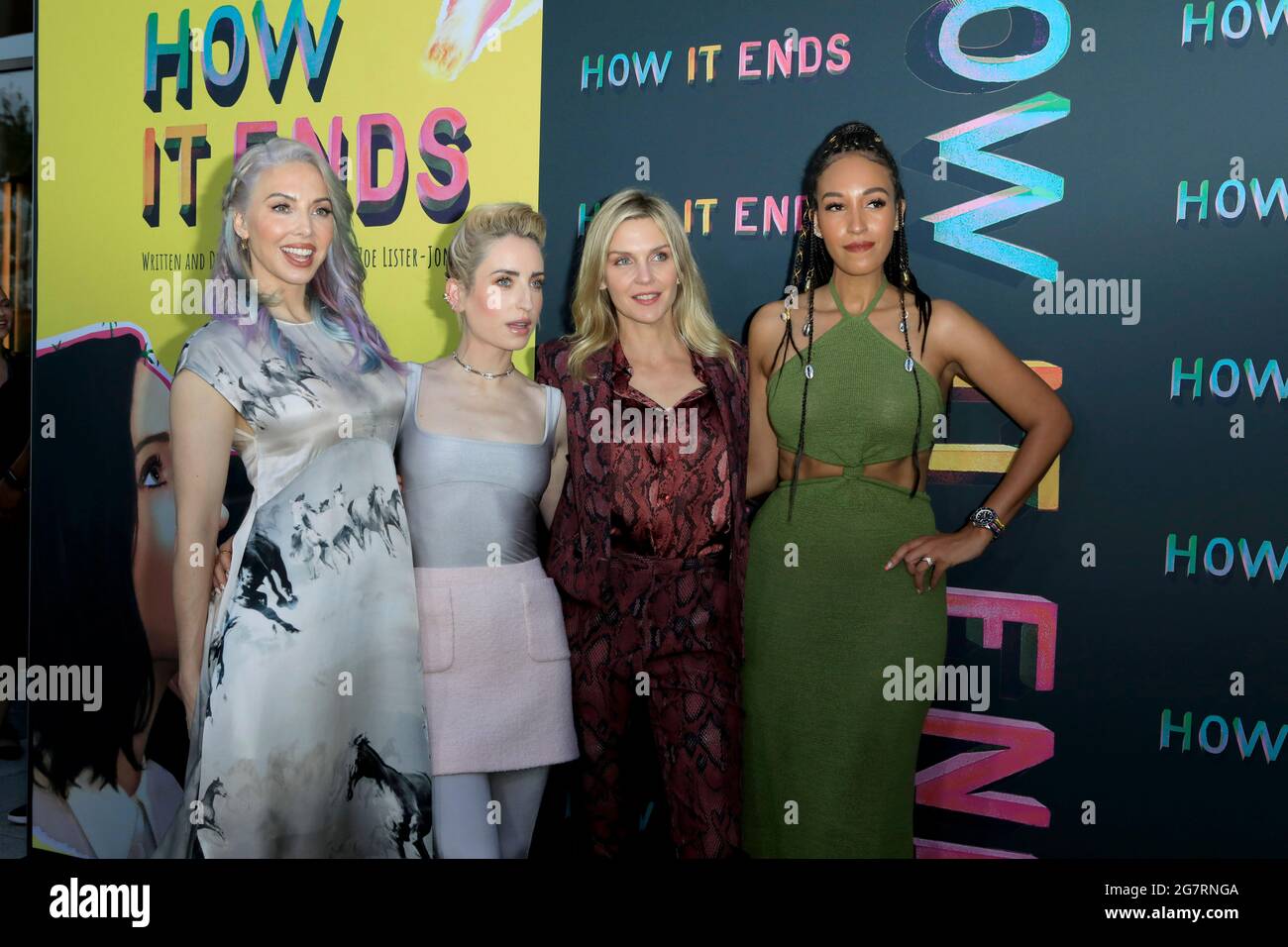 LOS ANGELES - JUL 15: Whitney Cumings, Zoe Lister-Jones, Rhea Seehorn ...