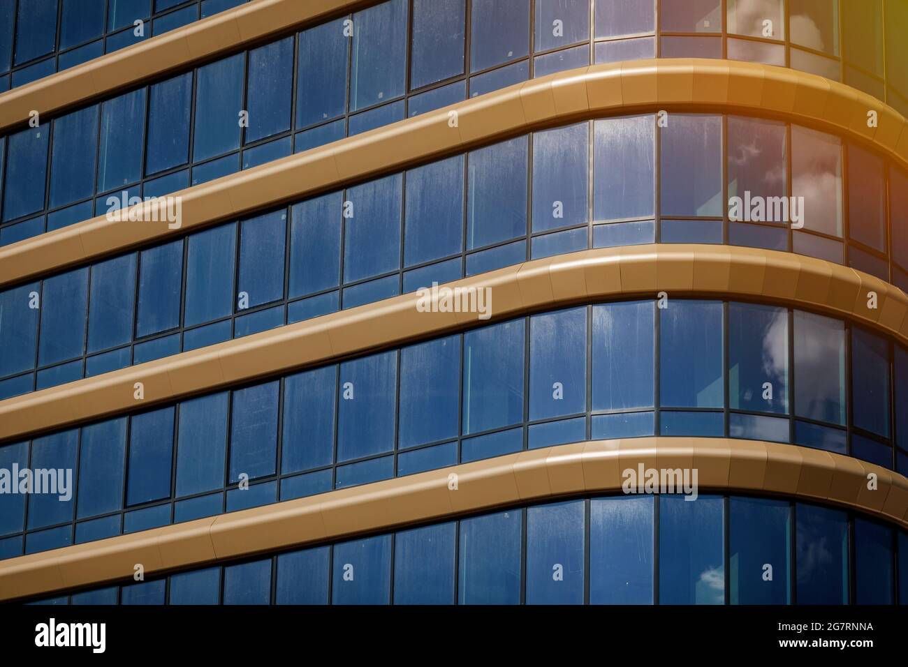texture of blue glass high-rise corporate buildings and industrial ...