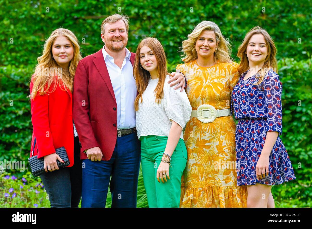 King Willem-Alexander and Queen Maxima of the Netherlands with their ...