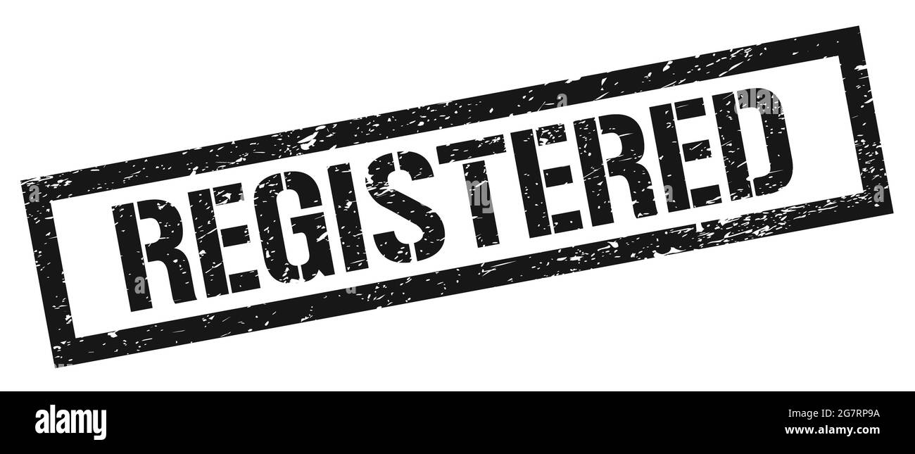 Registered word hi-res stock photography and images - Alamy