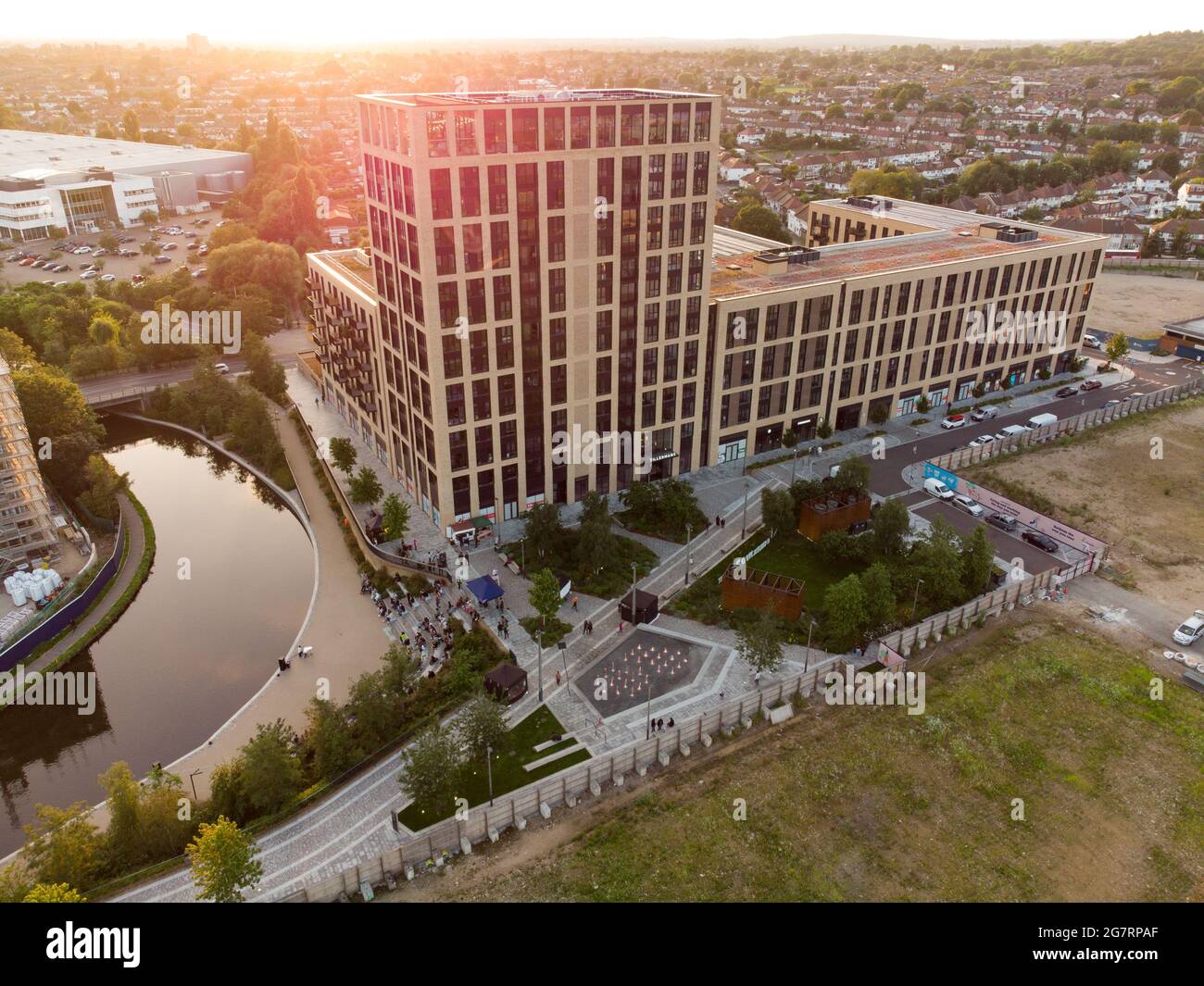 Greenford quay development, Ealing, London, england Stock Photo - Alamy