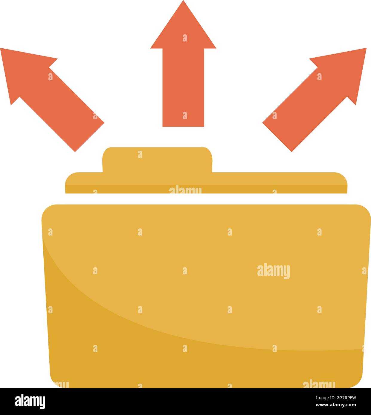 Folder share icon. Flat illustration of folder share vector icon ...