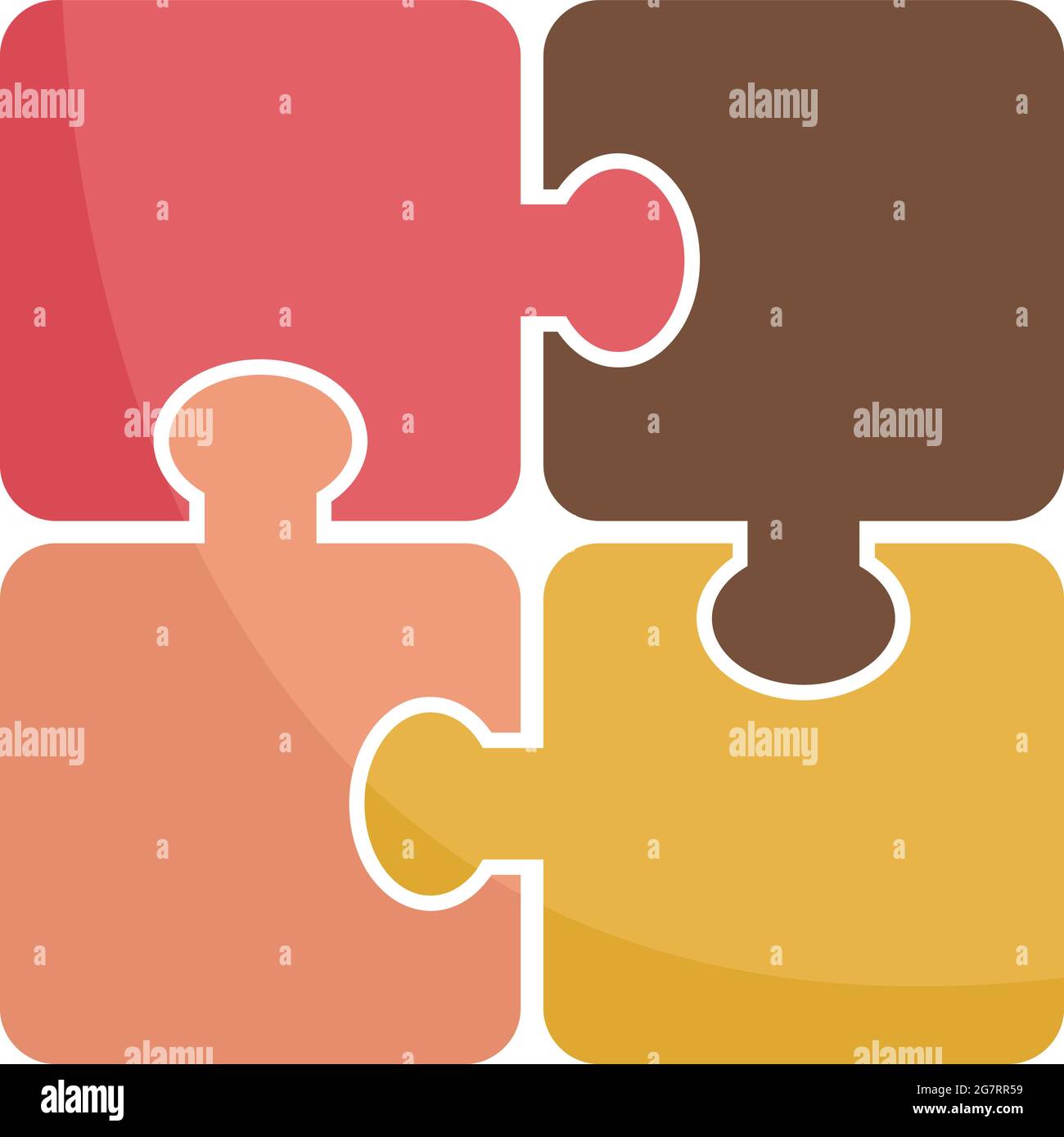 Development puzzle icon. Flat illustration of development puzzle vector ...