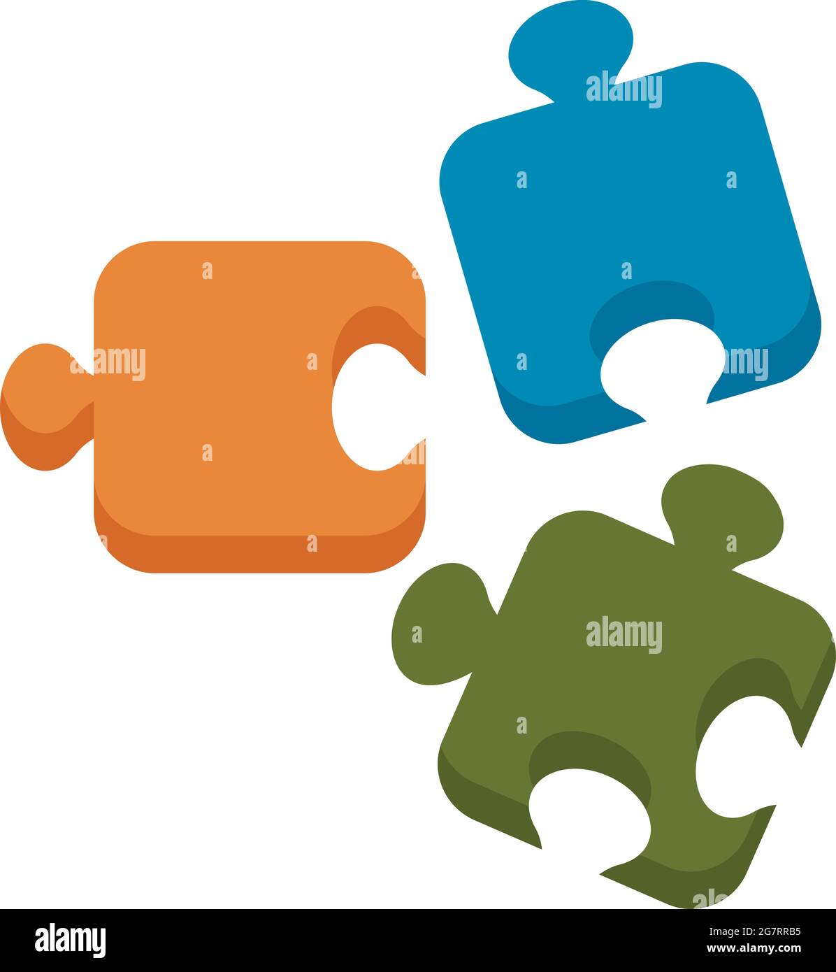 Step puzzle icon. Flat illustration of step puzzle vector icon isolated ...