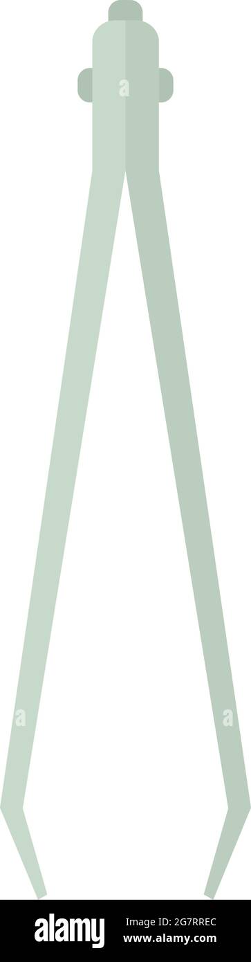 Medical forceps icon. Flat illustration of medical forceps vector icon ...