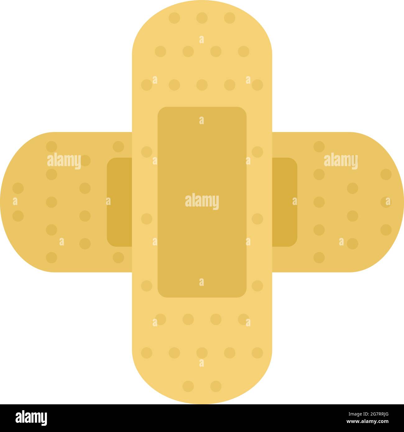 Cross bandage icon. Flat illustration of cross bandage vector icon ...