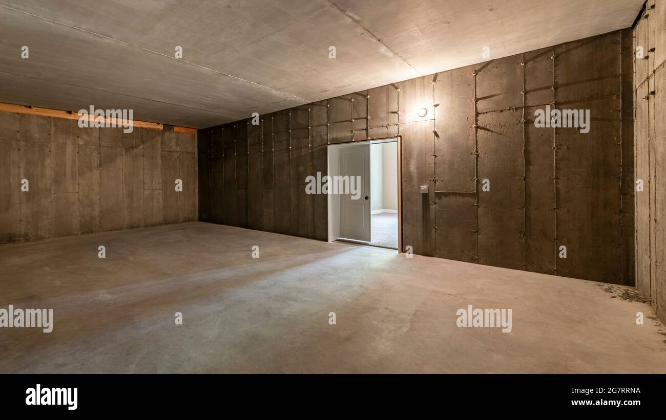 Pano Interior of an under construction cold storage at the basement ...