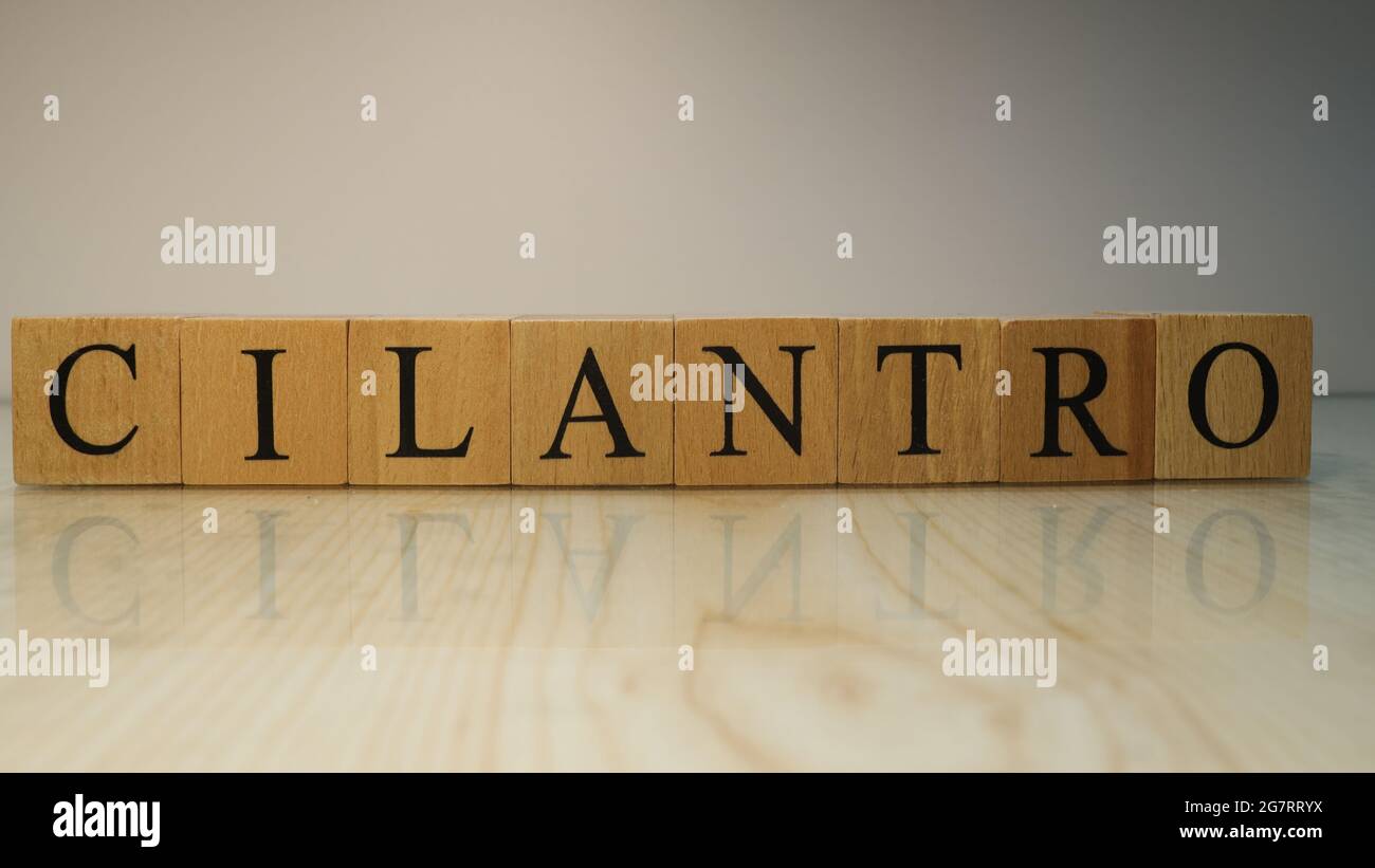 Word cilantro hi-res stock photography and images - Alamy