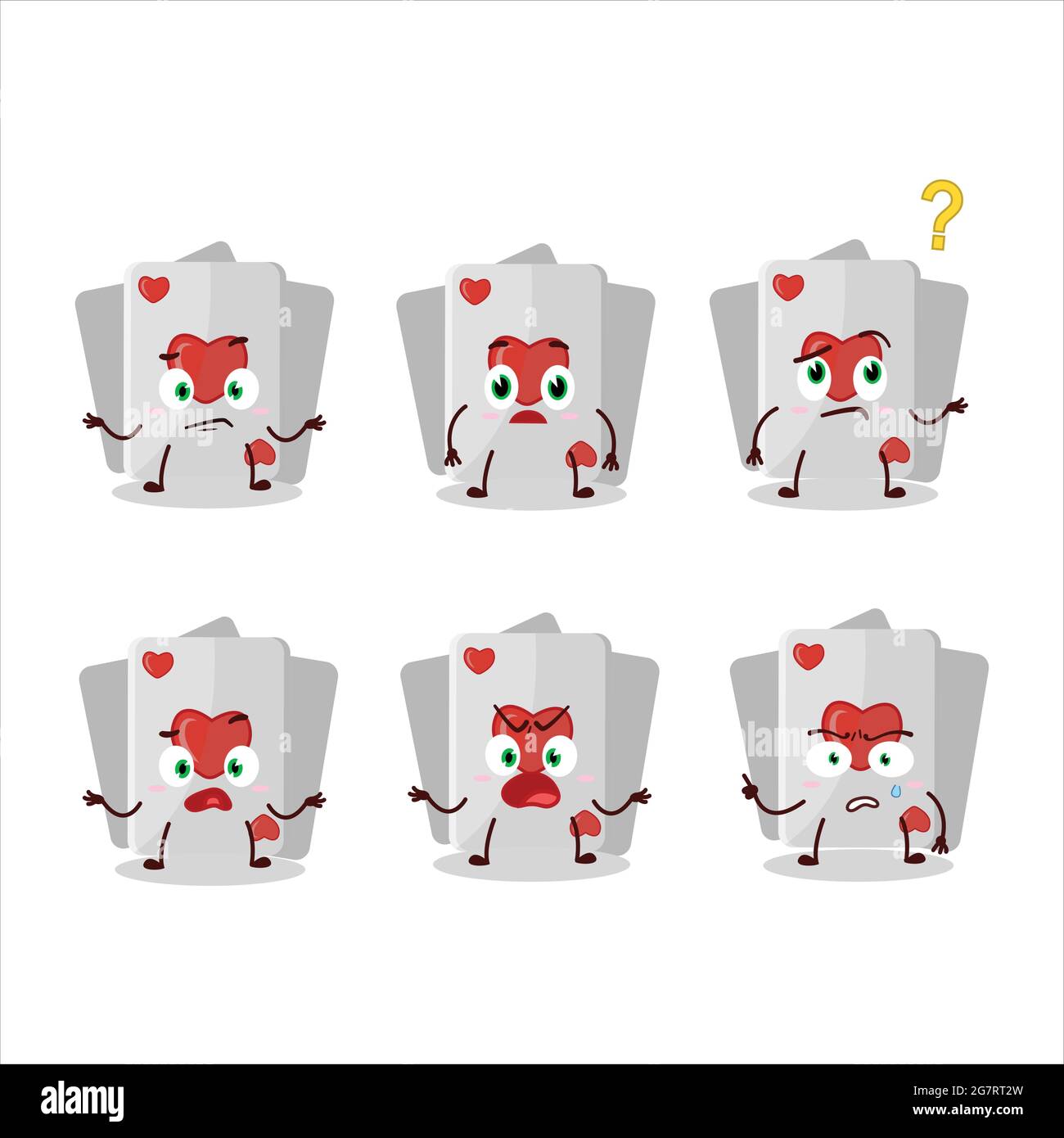 Cartoon character of remi card love with what expression. Vector ...