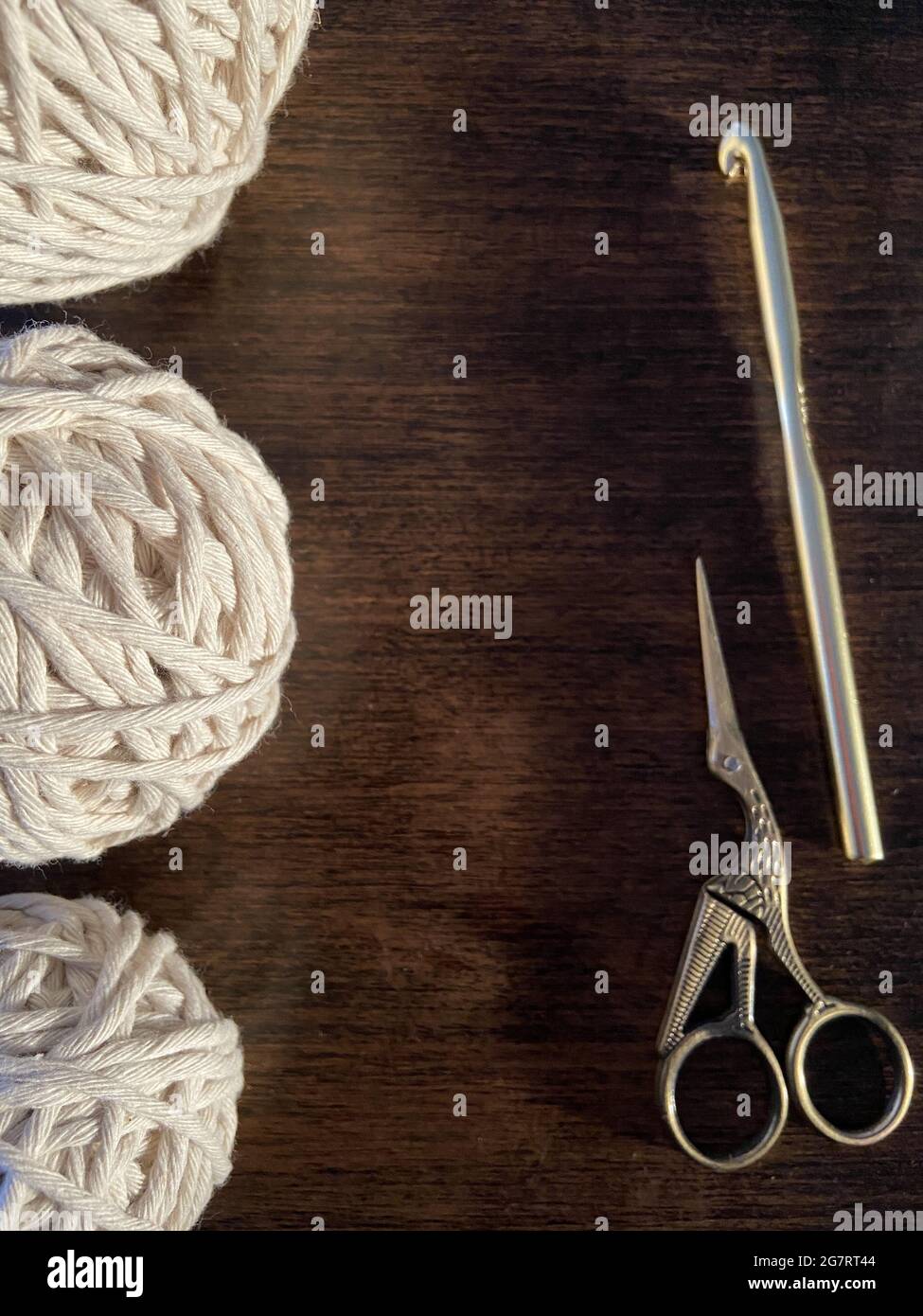 Silver crochet hi-res stock photography and images - Alamy