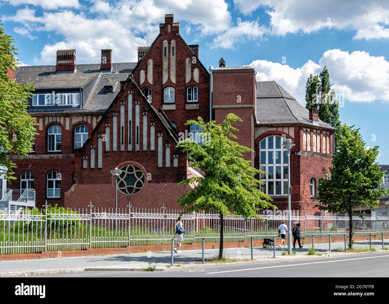 View of Historic brick building on the Charite Hospital Campus from ...