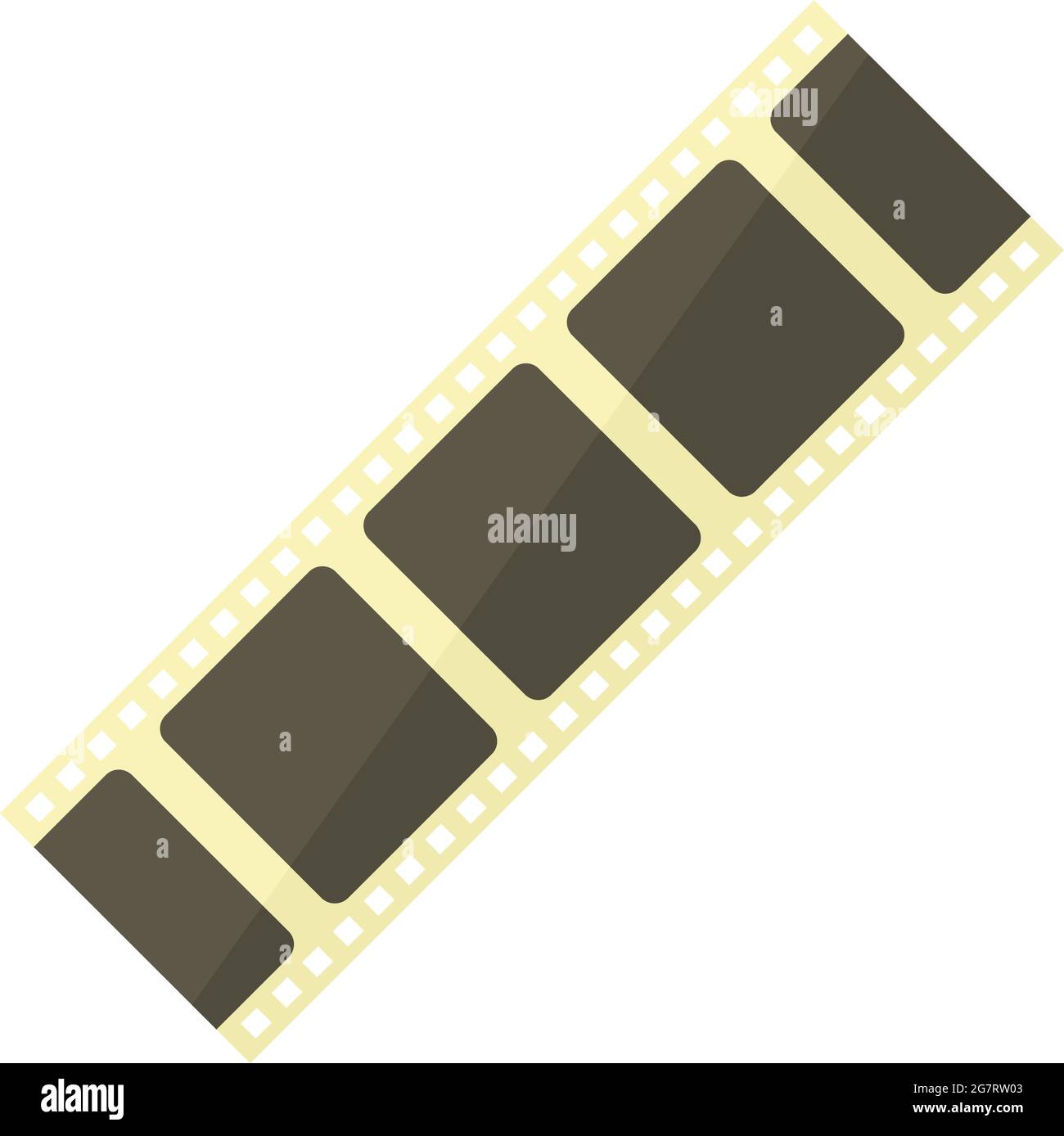Cinema film icon. Flat illustration of cinema film vector icon isolated ...