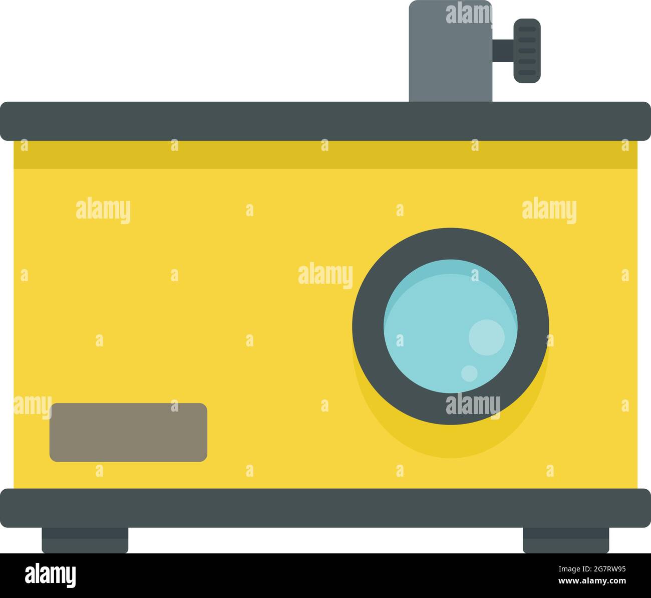 Old film projector icon. Flat illustration of old film projector vector ...