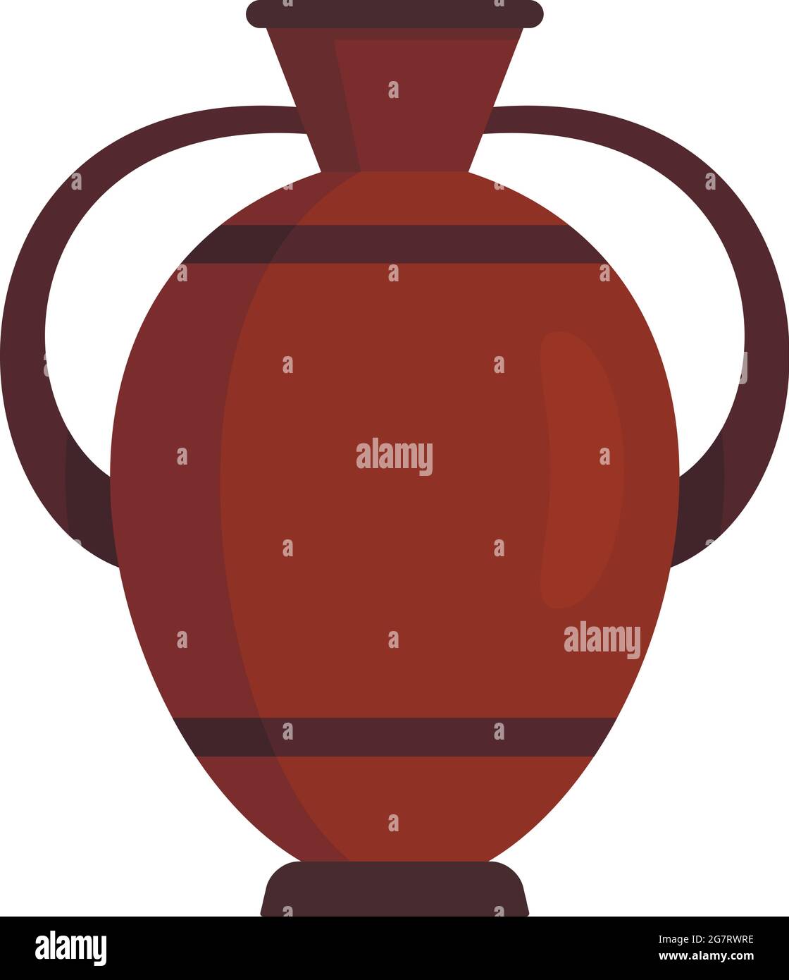 Greek water jug icon. Flat illustration of greek water jug vector icon ...