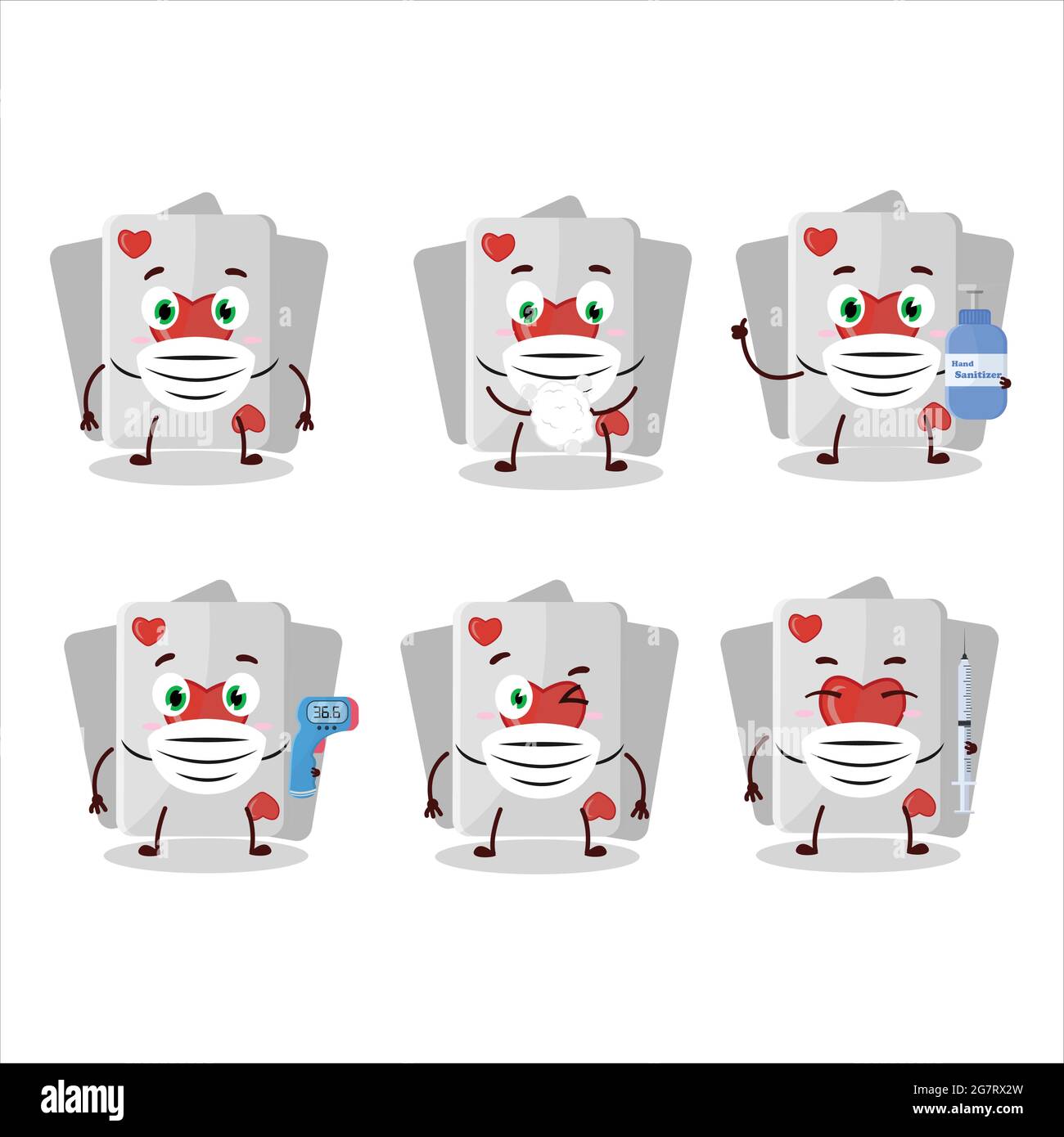 A picture of remi card love cartoon design style keep staying healthy ...